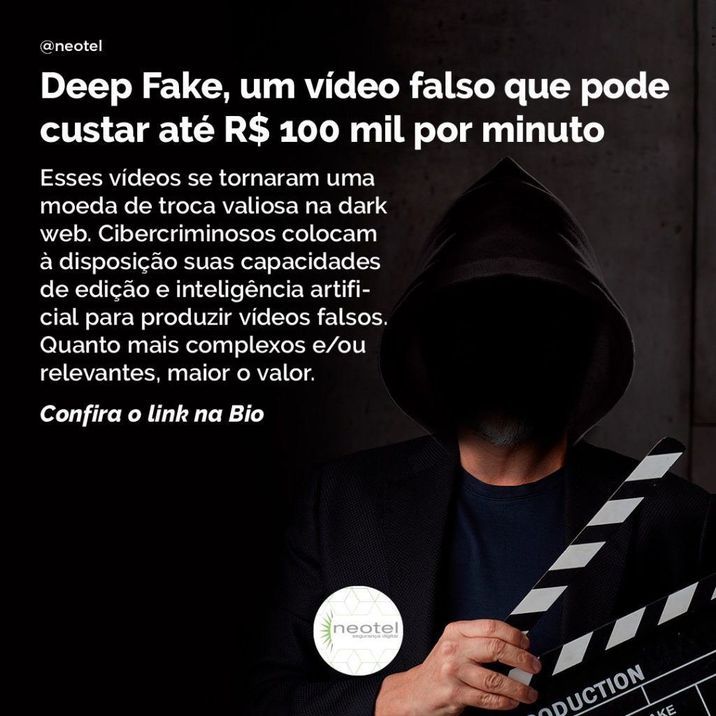 Deep Fake, um vídeo falso que pode custar até R$ 100 mil por minuto ...